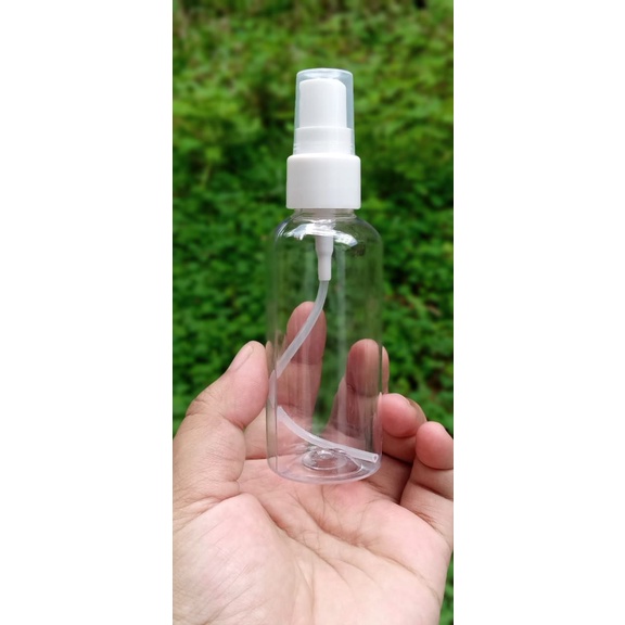 Jual Botol spray 60ml / botol hand sanitizer bening tutup putih ...