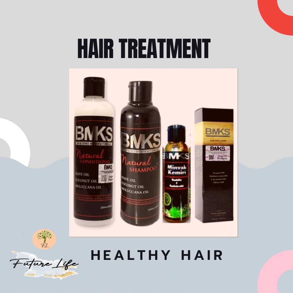 Jual BMKS PAKET 4 in 1 UNTUK PERAWATAN RAMBUT KERING TIPIS BERMINYAK ...