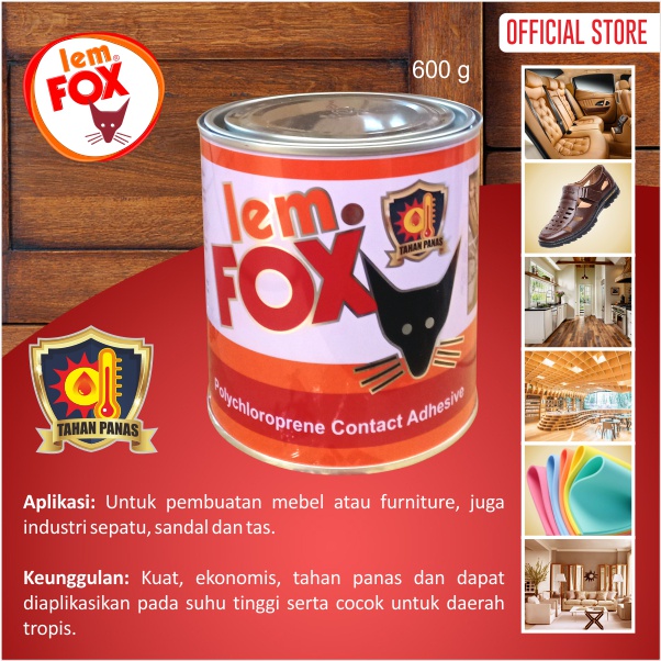 Jual Lem Fox Kaleng 600 Gram / Lem Kuning Serbaguna | Shopee Indonesia