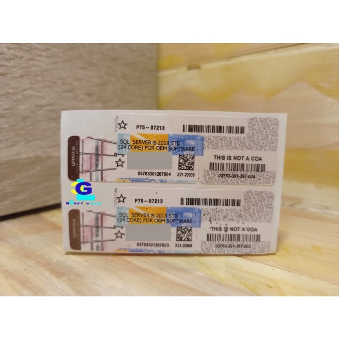 Jual COA SQL Server 2019 Standard 24 Core original Lifetime | Shopee ...