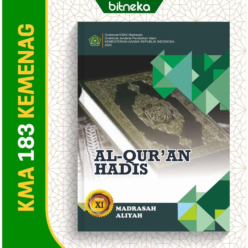Jual Buku Siswa Al-Qur'an Hadis Kelas 11 MA KEMENAG KMA 183 | Shopee Indonesia