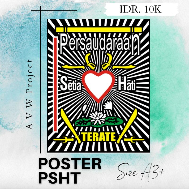 Jual POSTER PSHT, Poster Kertas Full Laminasi Pelangi | Shopee Indonesia