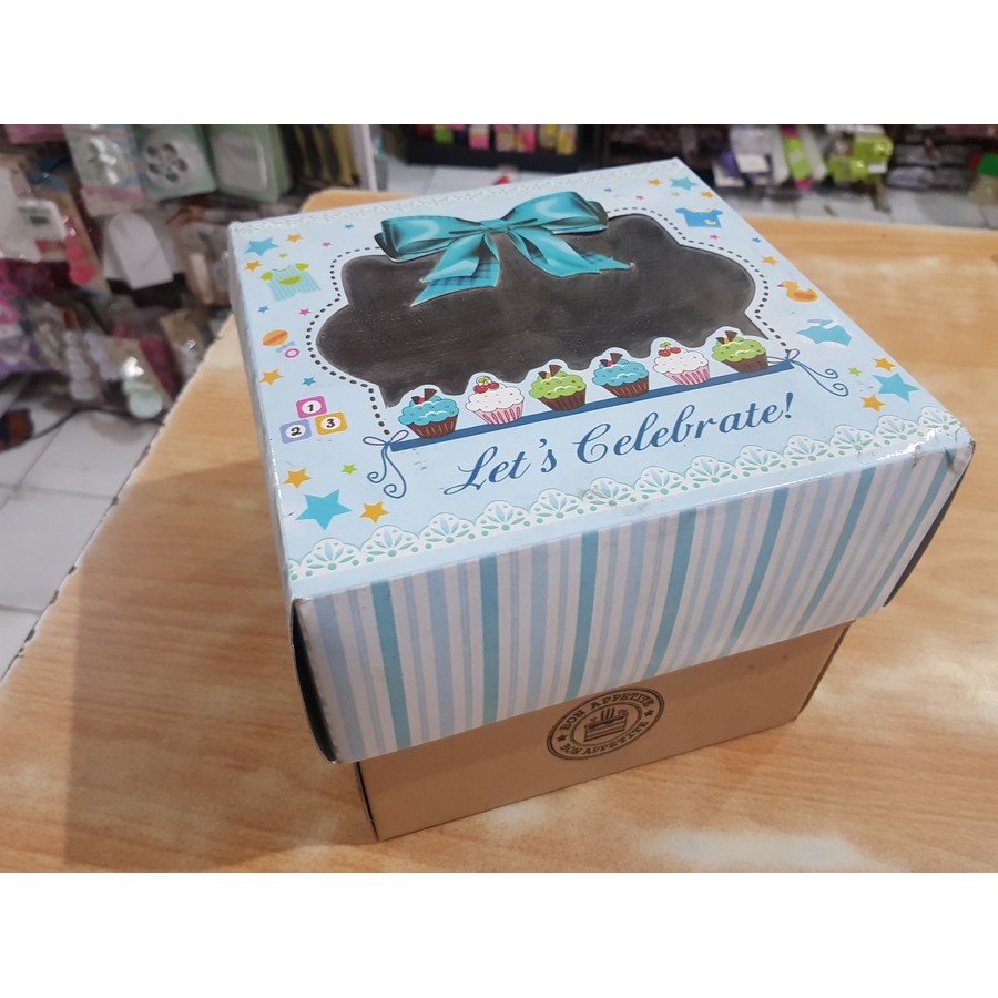 Jual Dus Bon Appetit 18x18x16 cake box kue | Shopee Indonesia