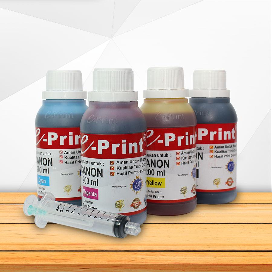 Jual E-Print Bulk Ink Regular - 200ml - Canon 1 Sets - CMYK | Shopee ...