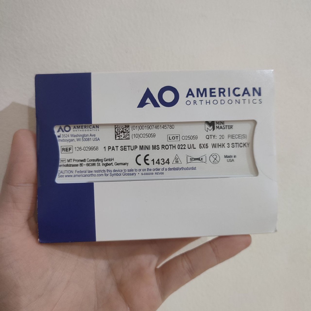 Jual Bracket Mini Master American Orthodontic AO ORIGINAL | Shopee ...