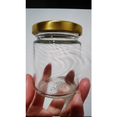 Jual Jar 100ml botol kaca jar kaca 100 ml tutup Gold sarang burung ...