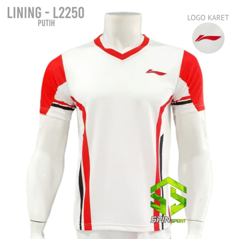 Jual [L2250 Putih] Thomas & Uber Cup Kaos Baju Lining Li-Ning Import ...