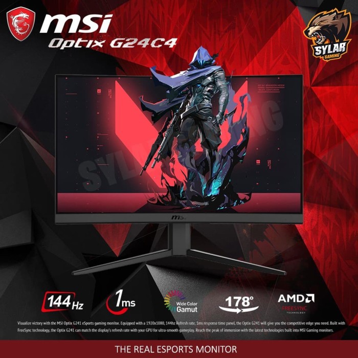 Jual MSi Optix G24C4 144Hz 24inch Curved Esports Monitor | Shopee Indonesia