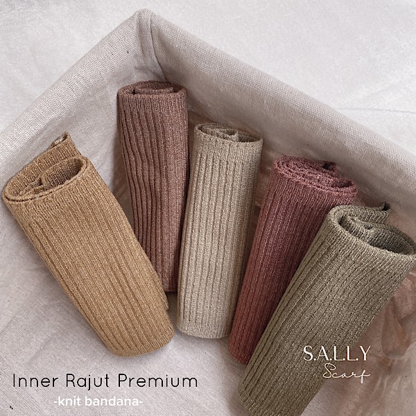 Jual INNER RAJUT POLOS PREMIUM KNIT BANDANA | Shopee Indonesia