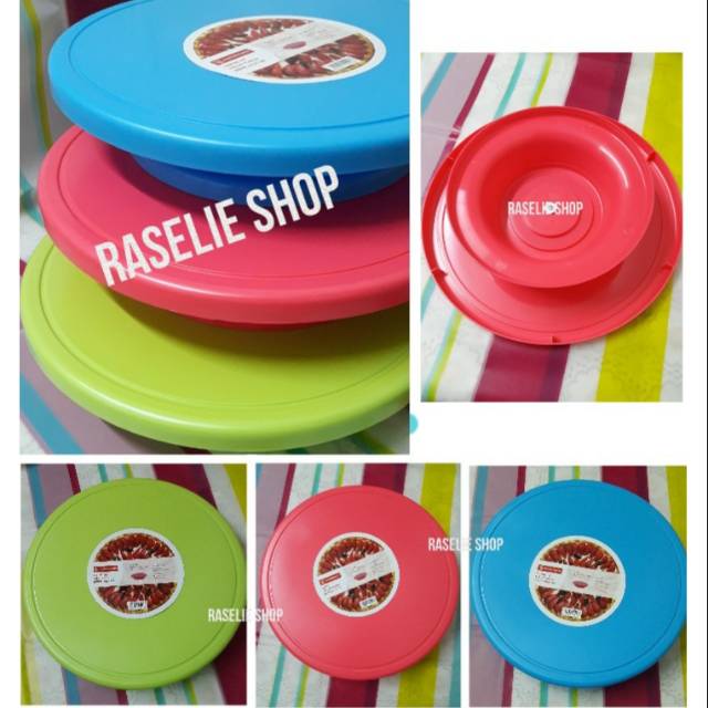Jual Meja Penyaji Putar / Rotary Cake Tray Maspion Plastic | Shopee ...