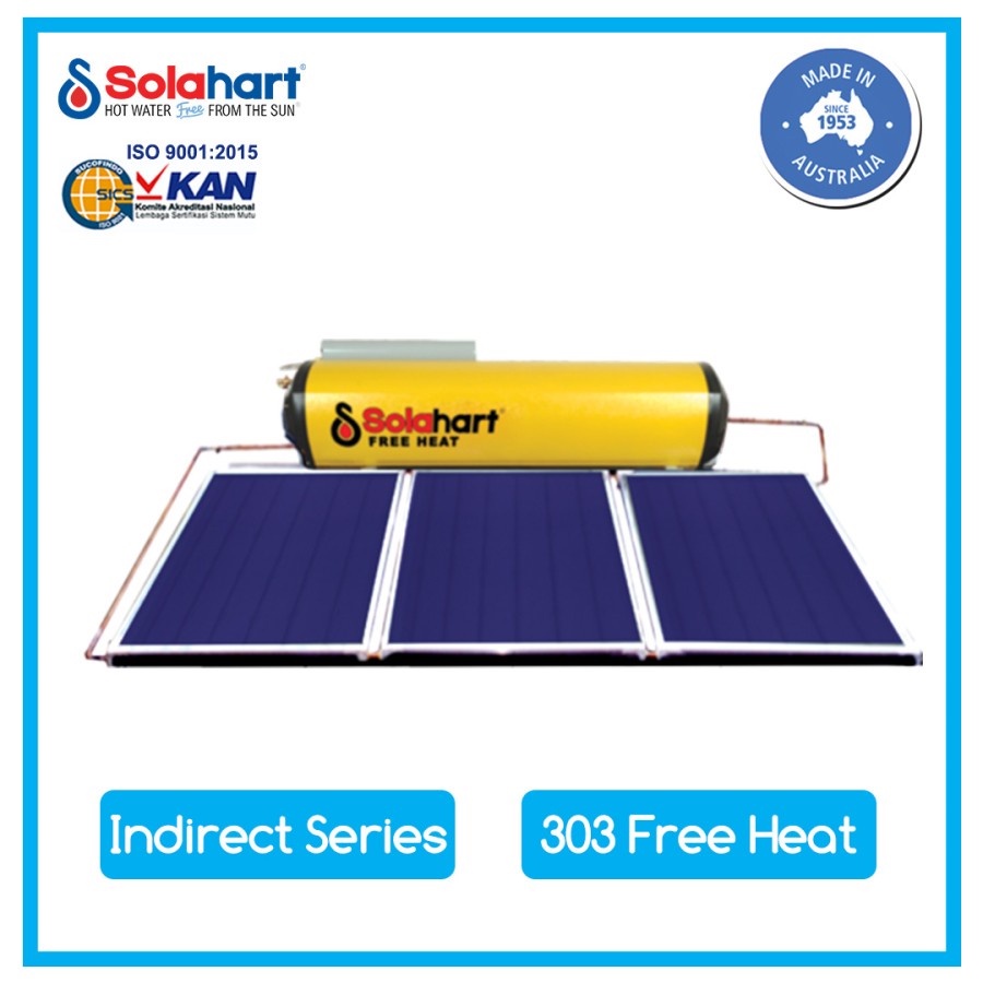 Jual Solahart Solar Water Heater 303 Free Heat / Water Heater 300 Liter ...