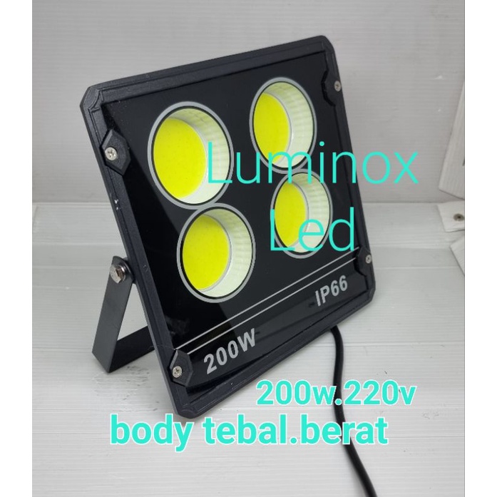 Jual lampu sorot led cob 200w 200watt tembak led 200 watt 4mata flood light led 200 w 220volt ...