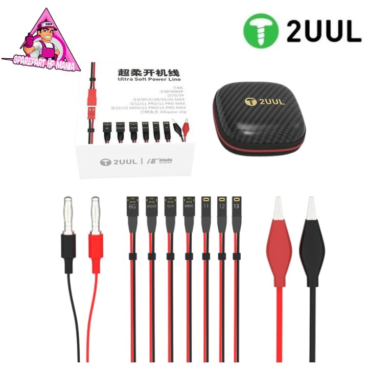 Jual KABEL POWER SUPPLY 2UUL X 18 KINDS ULTRA SOFT POWER LINE FOR IPHOONEE 6 - 14 PRO MAX ...