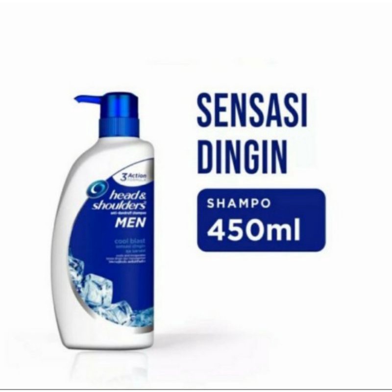 Jual Shampoo Head n Shoulders Men Cool Blast 450ml | Shopee Indonesia
