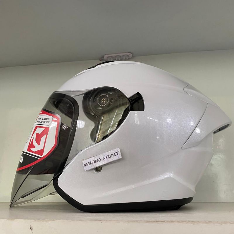 Jual Helm NHK S1 GP PRO Solid Star White | Shopee Indonesia