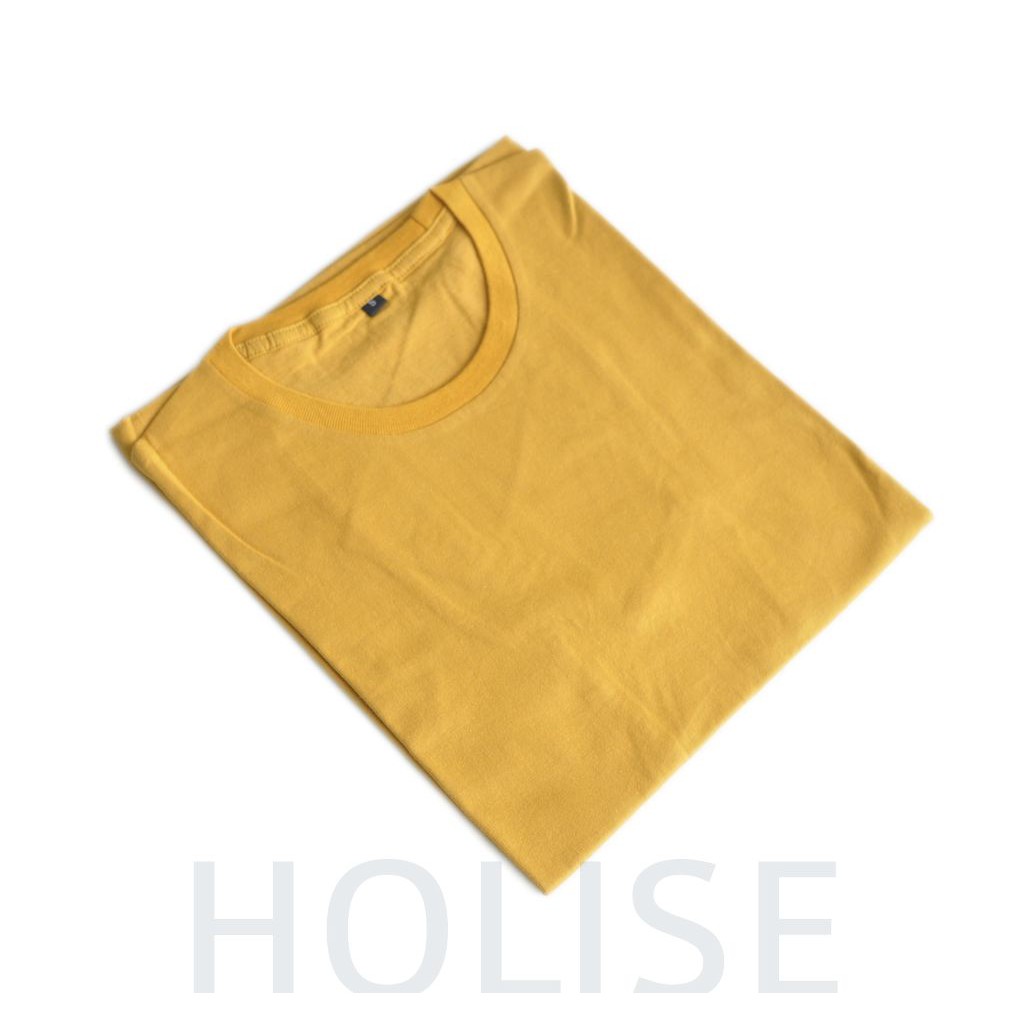 Jual Kaos Polos Basic Kuning Busuk (Kubus) O-Neck - High Quality Cotton ...
