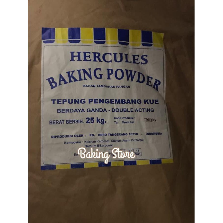 Jual Baking Powder Hercules Double Acting BPDA Hercules 500gr | Shopee ...