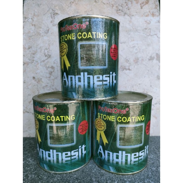 Jual Pernis/Coating pelapis batu alam andesit (efek semi hitam ...