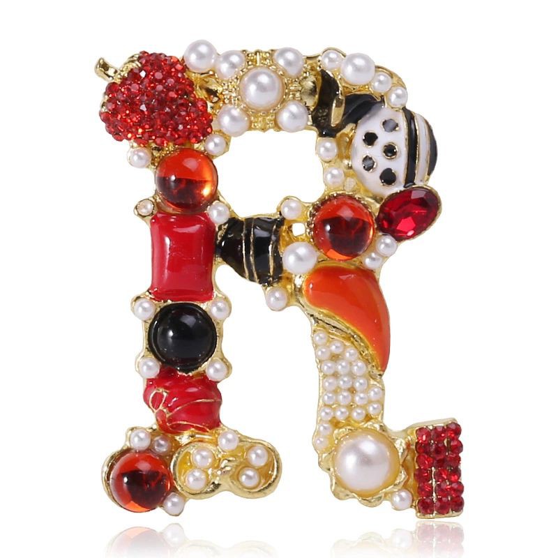 Jual Brooch abjad R bros huruf inisial R | Shopee Indonesia