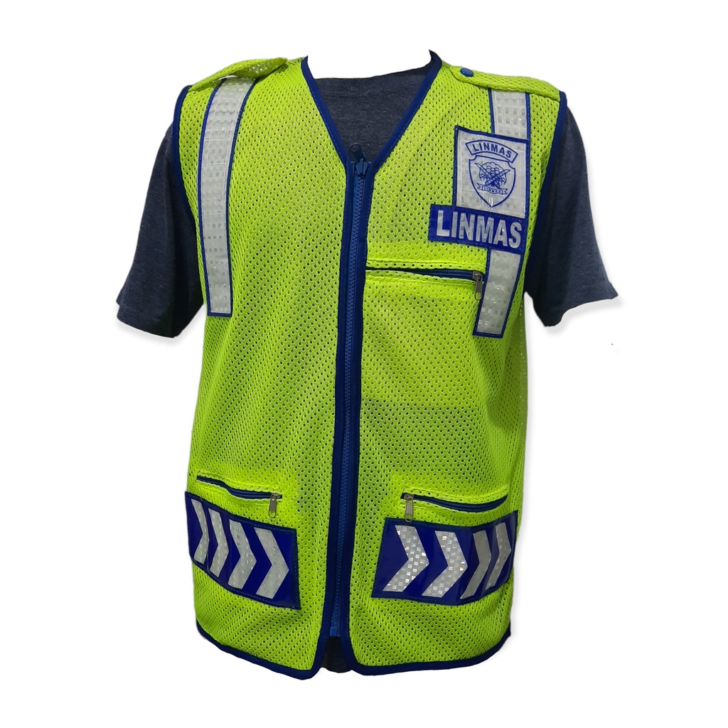 Jual Rompi LINMAS Jaring Hijau Stabilo/Rompi Parkir Scotlite Hijau ...