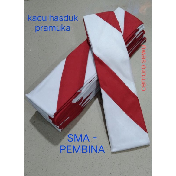 Jual Kacu Hasduk dasi pramuka merah putih SMA-pembina | Shopee Indonesia