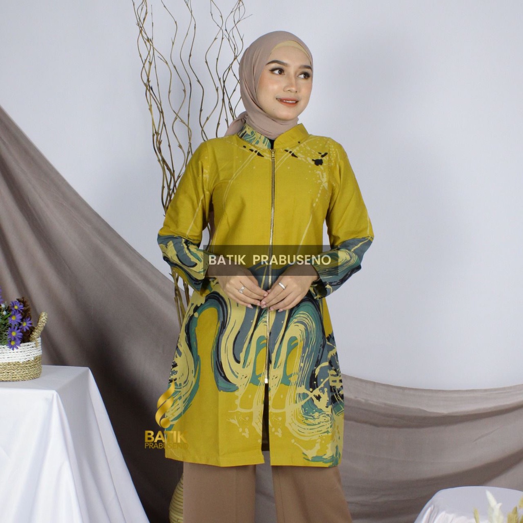 Jual Pamella Kuning Batik Tunik Jumbo Kualitas Premium Original ...