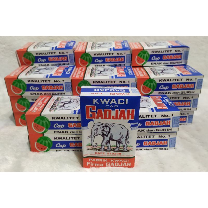 Jual Kuaci Gajah / Kwaci Cap Gadjah Cemilan Jadul dan enak | Shopee ...