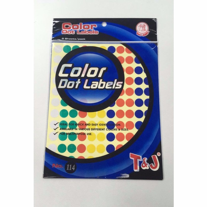Jual T&J Labels COLOR DOT 114 | Shopee Indonesia