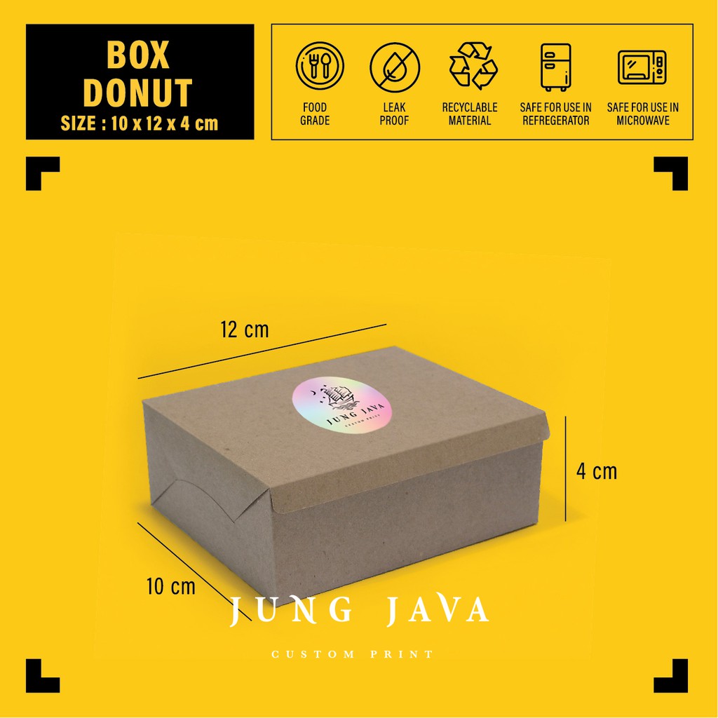 Jual Jung Java Box Makanan Uk 10 X 12 X 4 Cm | Shopee Indonesia