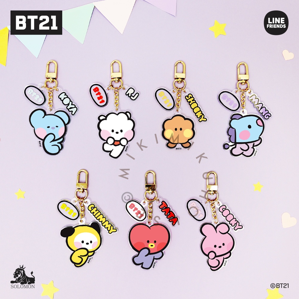 Jual BT21 MININI ACRYLIC KEYHOLDER KEYRING KEY RING GANTUNGAN BTS JAPAN OFFICIAL BABY BAG CHARM ...