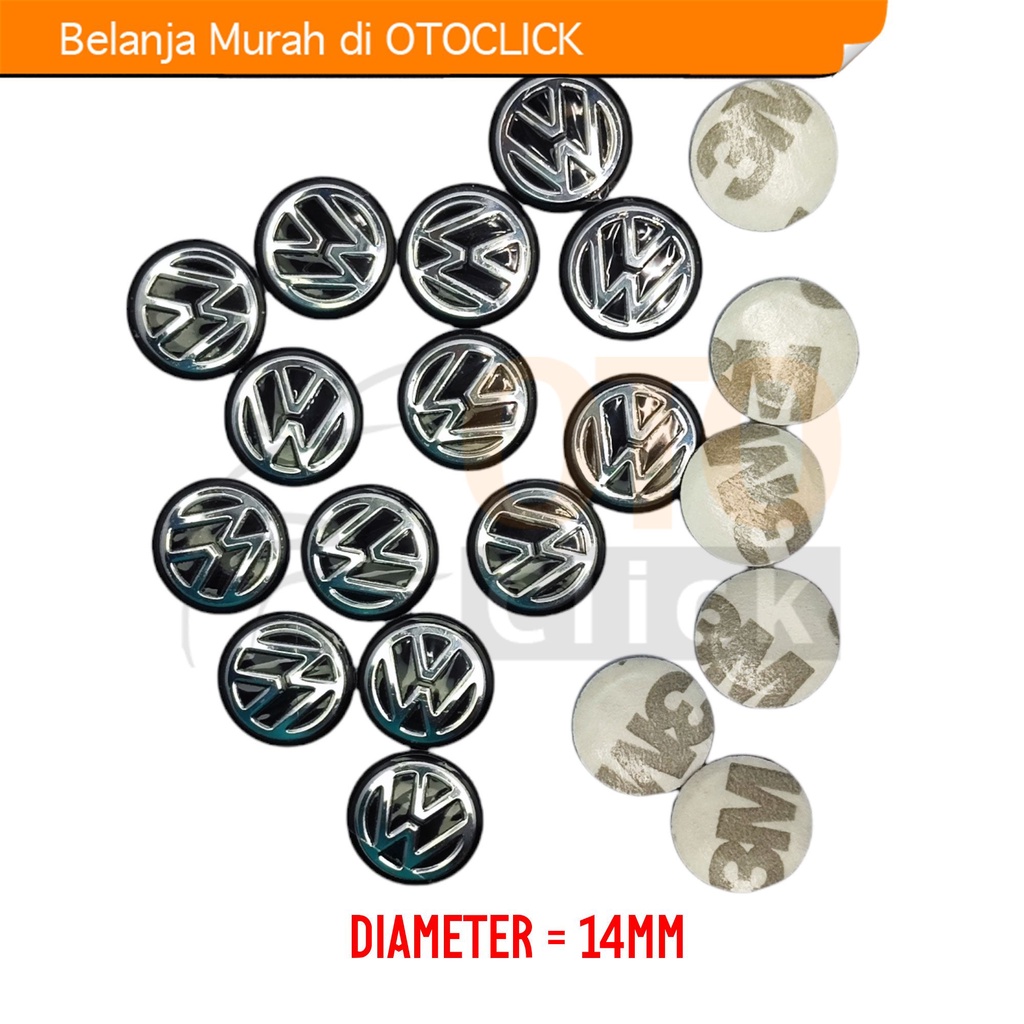 Jual Emblem Kunci Sticker Logo untuk Kunci Mobil VW Polo Golf Tiguan ...