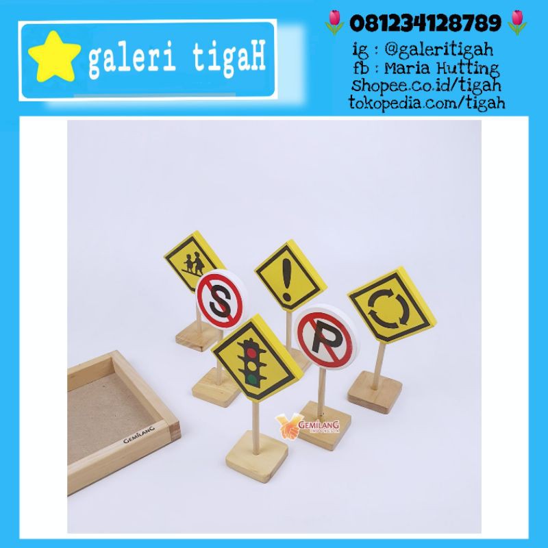 Jual galeri tigaH PERAGA RAMBU LALU LINTAS Gemilang Transport Mainan ...