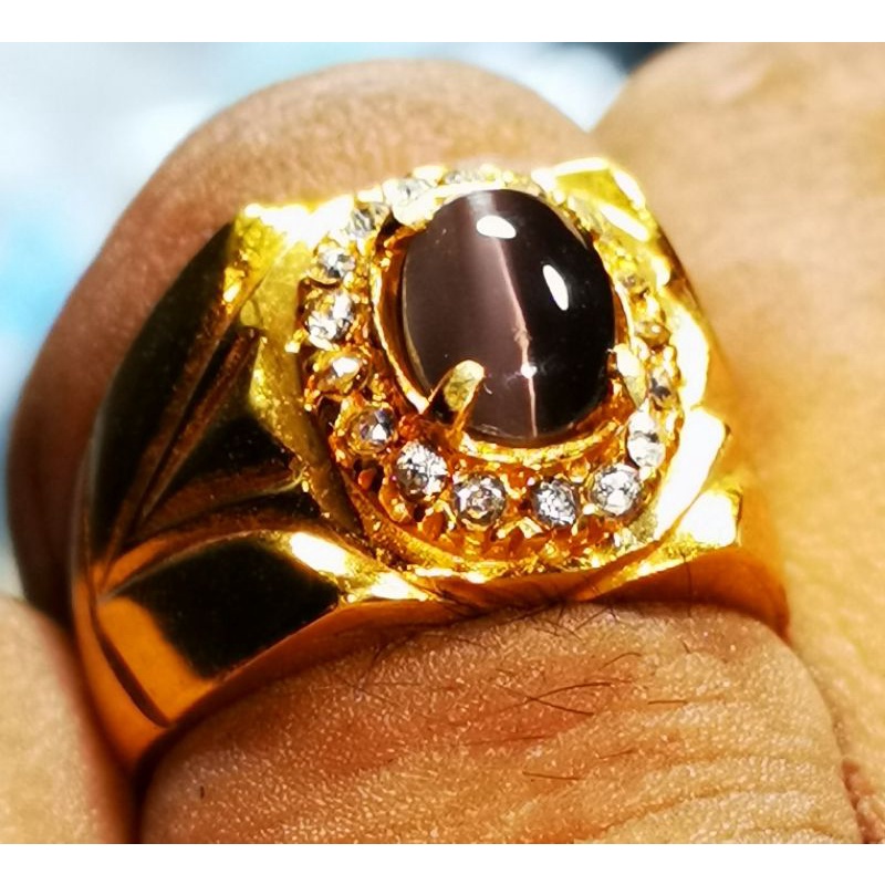 Jual Batu permata natural cat Eye silimanite srilanka | Shopee Indonesia