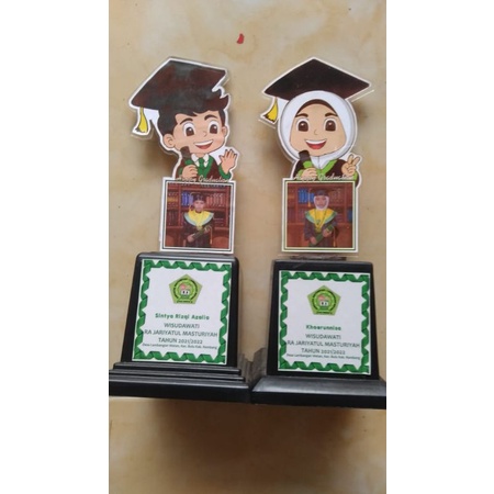 Jual vandel plakat wisuda akrilik foto anak + sticker bawah | Shopee ...