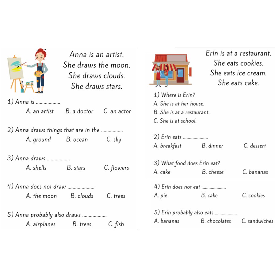 Jual Workbook Reading Comprehension Level 1 ( Setara SD kelas 1 ...