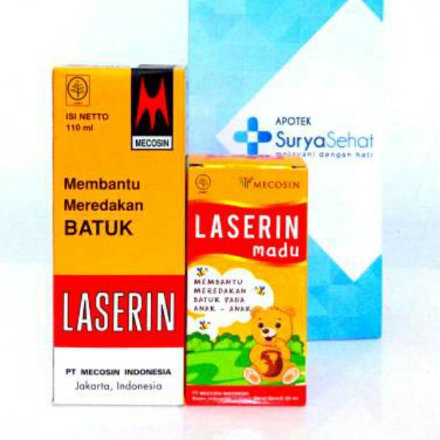 Jual Laserin Madu Anak 60ml atau Laserin 110ml Obat Batuk Herbal made ...
