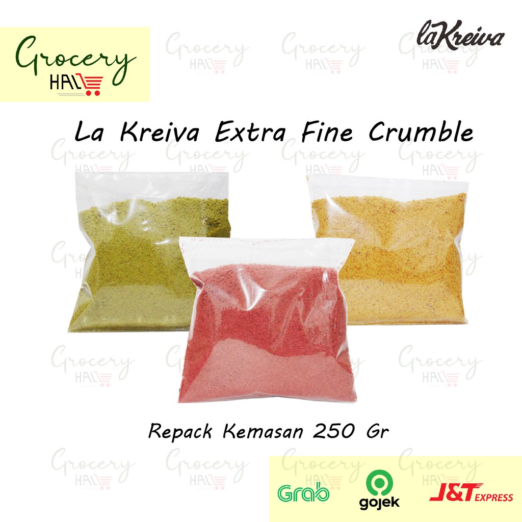 Jual LA KREIVA EXTRA FINE CRUMBLE 250 GRAM ( REMAHAN BISKUIT HALUS LA ...