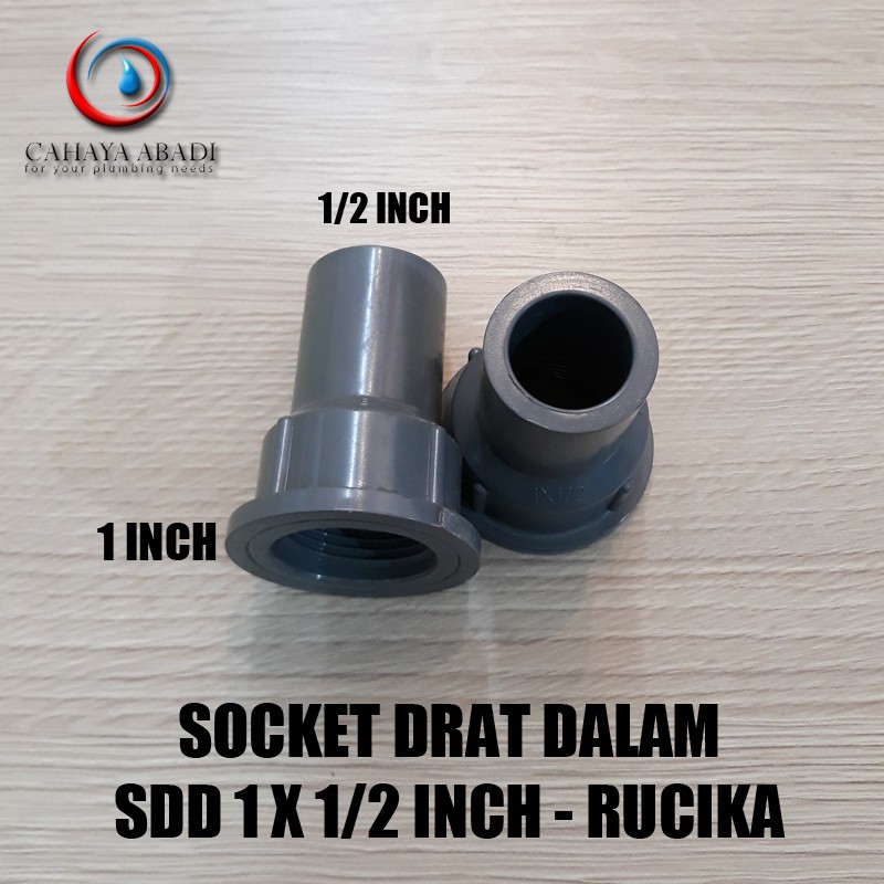 Jual GROSIR - FITTING - SOCKET DRAT DALAM - SDD - 1 X 1/2 INCH - AW ...