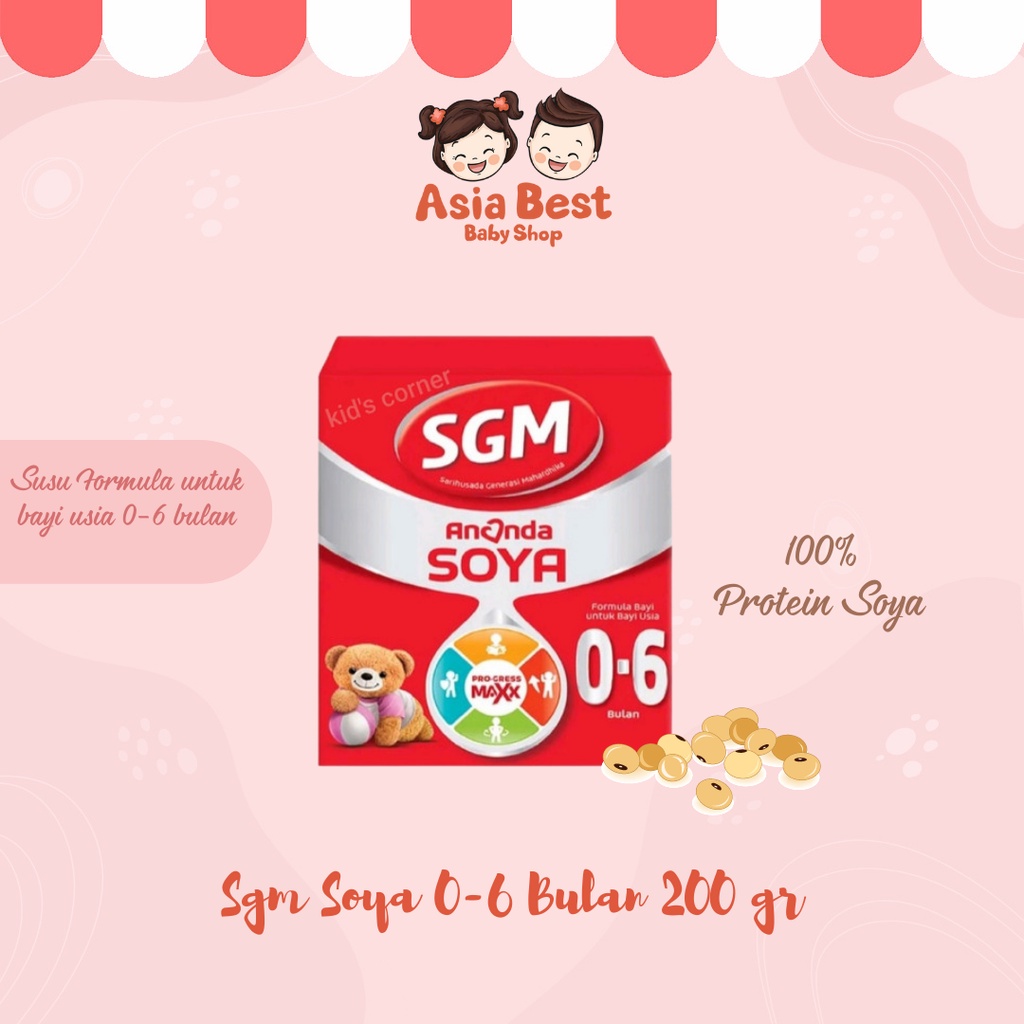 Jual Susu SGM Ananda Soya Presinutri 1 0-6 bulan 200 gr/Susu formula untuk bayi usia 0-6 bulan ...
