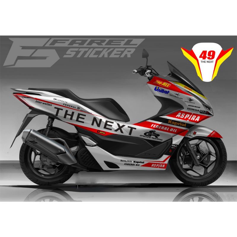 Jual decal stiker full body honda pcx 160 sticker variasi decal pcx 160 ...
