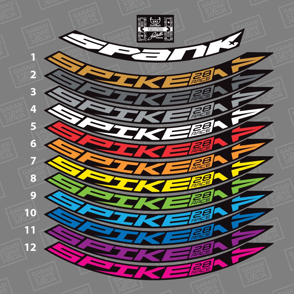 Jual Decal Stiker Rims Spank Spike | Shopee Indonesia