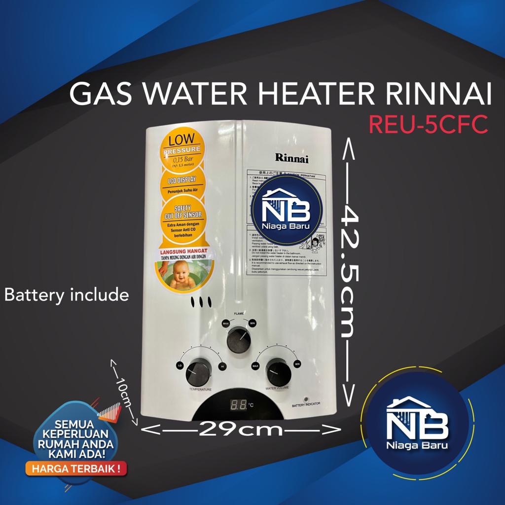 Jual RINNAI Water Heater Gas REU-5CFC | Shopee Indonesia