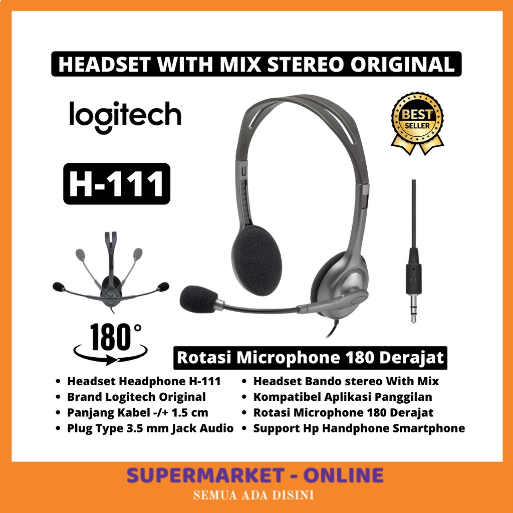 Jual HARGA TERMURAH Headset With Mic Kabel Headphone Earphone Bando ...