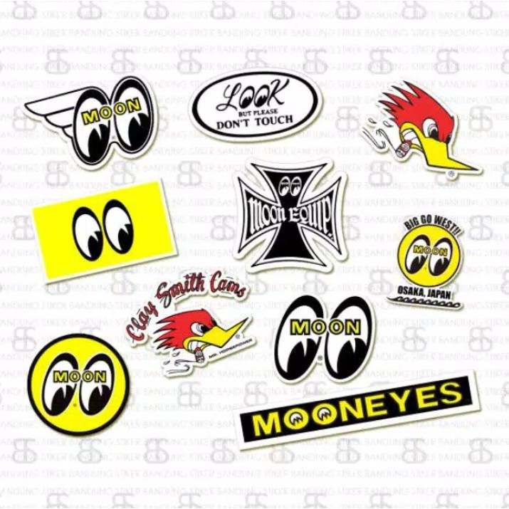 Jual Paket Stiker Mooneyes - Sticker Pack Mooneyes 1 | Shopee Indonesia