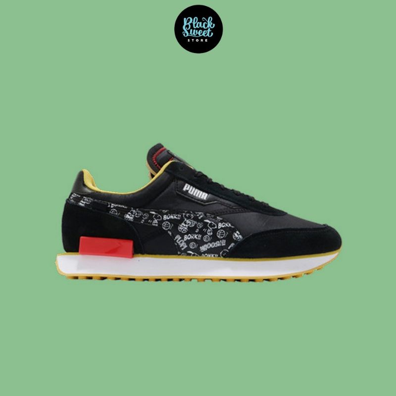 Jual SEPATU SNEAKERS PUMA X PEANUTS FUTURE RIDER BLACK | Shopee Indonesia
