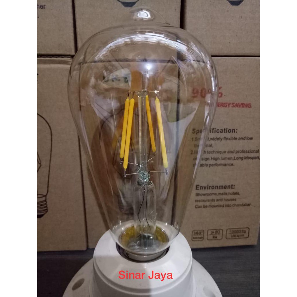 Jual Lampu LED Filament Oval Henseki 4 Watt | Shopee Indonesia