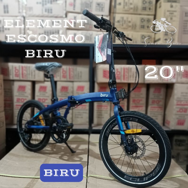 Jual SEPEDA LIPAT ELEMENT ECOSMO BIRU 20 INCH | Shopee Indonesia