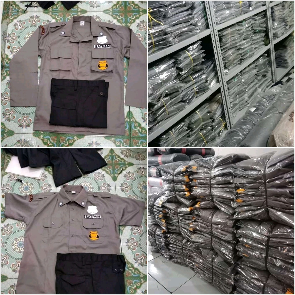 Jual Setelan Seragam Satpam Security Warna Coklat Pdl Pdh Lengan ...