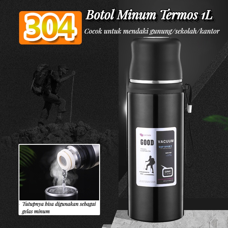 Jual Botol Minum Termos 1L/Vacuum Cup Stainless,Cocok untuk perjalanan ...