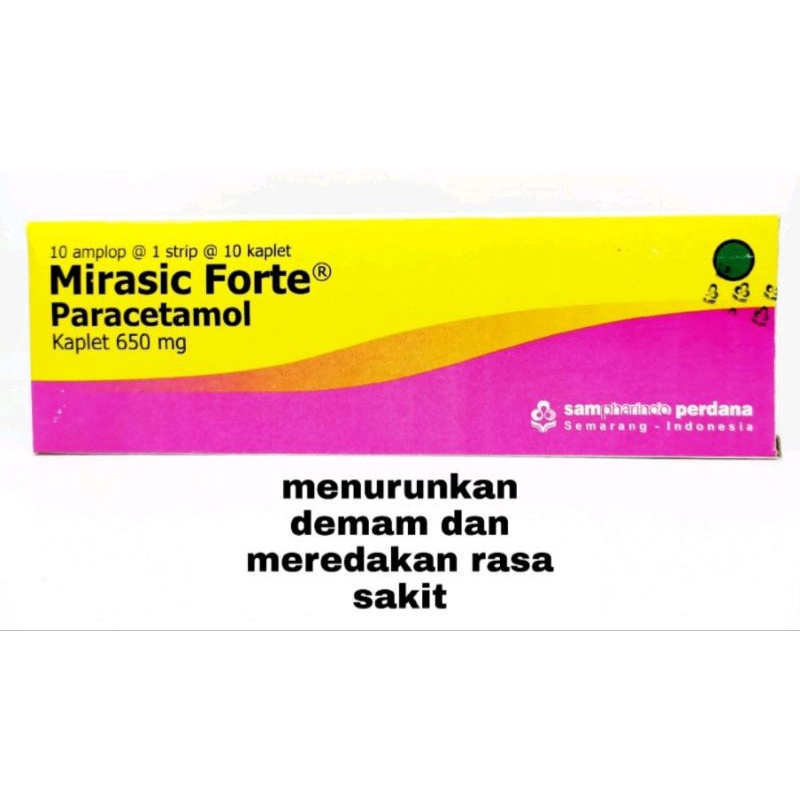 Jual Mirasic Forte 650mg 10 Tablet TLM | Shopee Indonesia